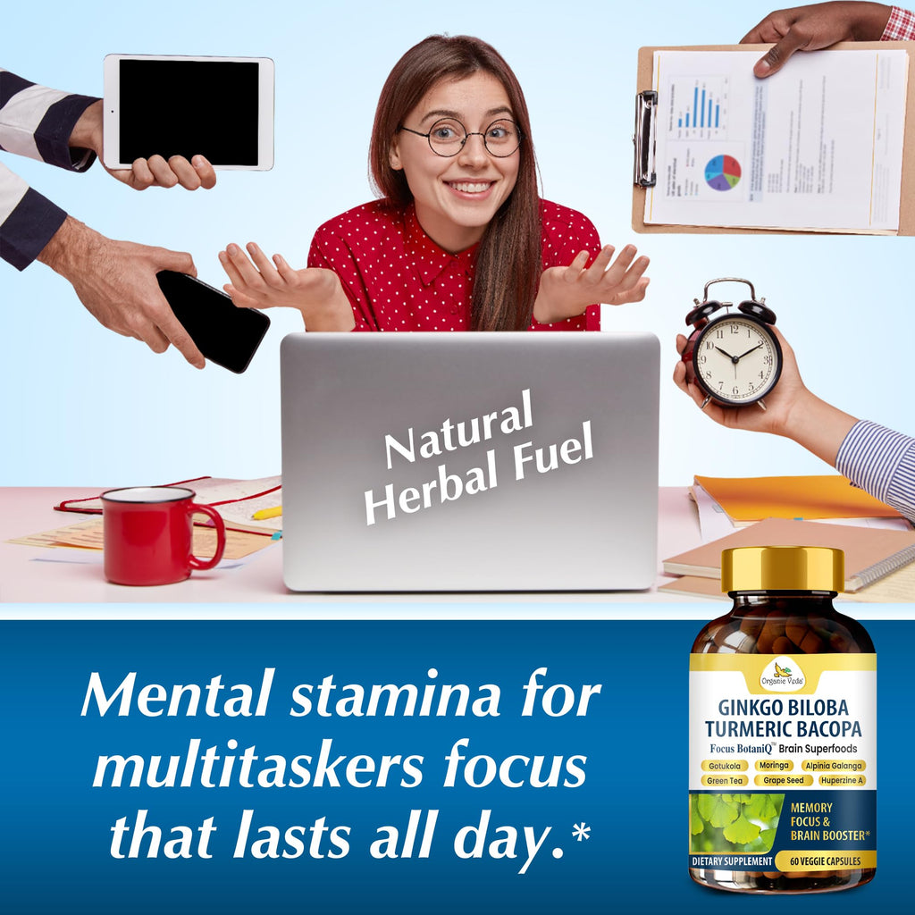 Ginkgo biloba herbal supplement for vitality