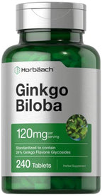 ginkgo biloba herbal supplement tablets