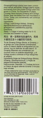 Ginkgo Biloba herbal tea bags