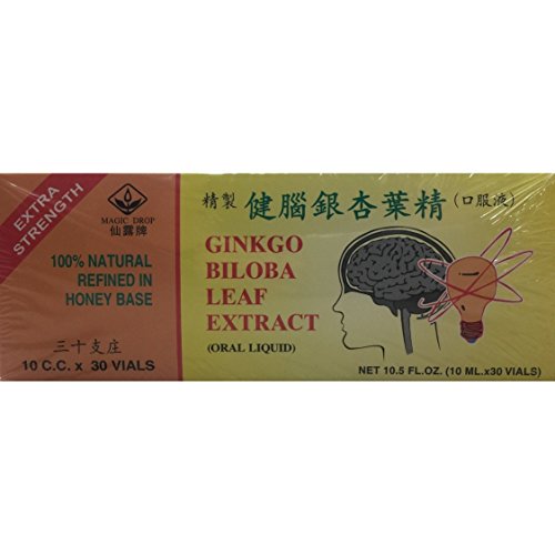Ginkgo Biloba leaf extract vials