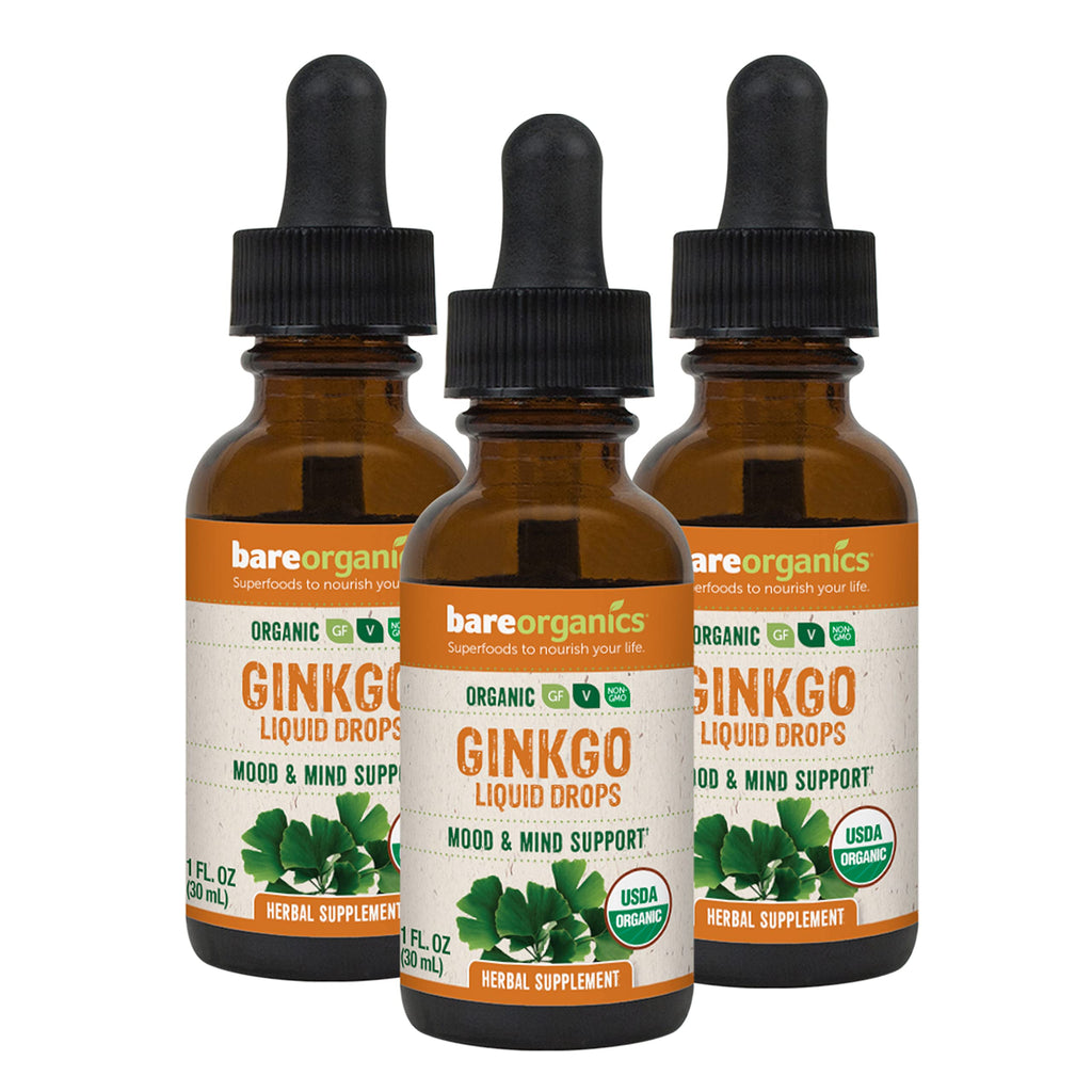 Ginkgo biloba liquid drops for memory