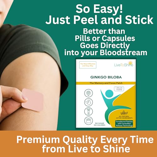 Ginkgo Biloba patch one month supply