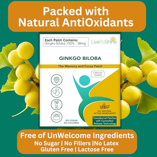Ginkgo Biloba patches for focus