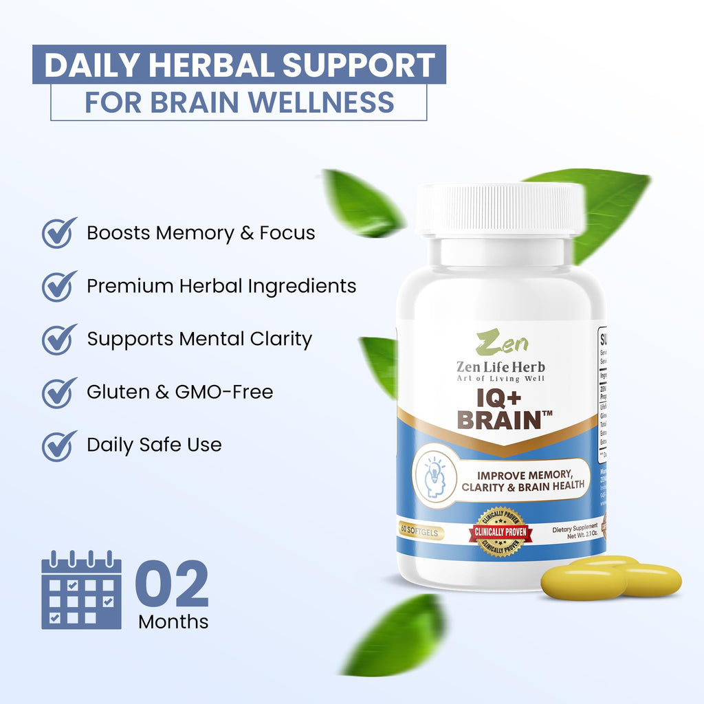 ginkgo biloba softgels for improved concentration
