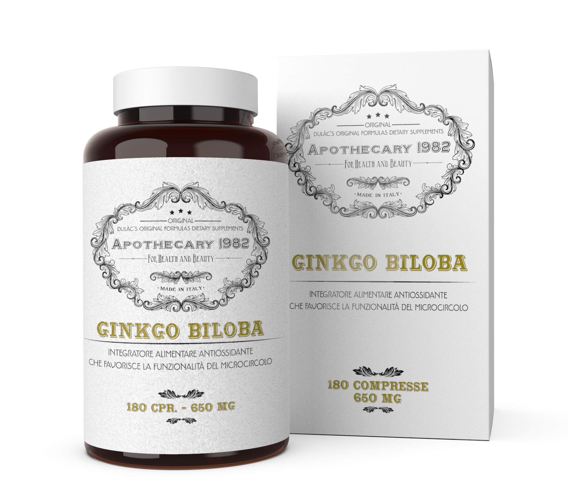 Ginkgo Biloba tablets for anti-aging