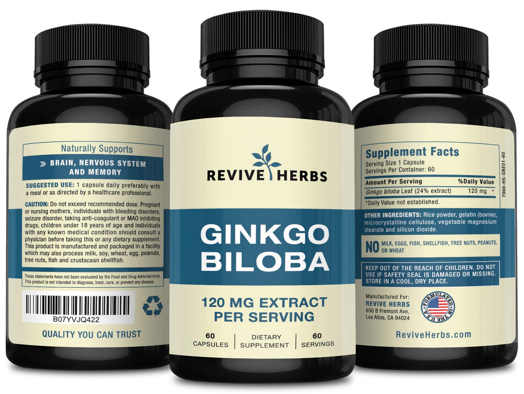 ginkgo biloba tablets for mental clarity