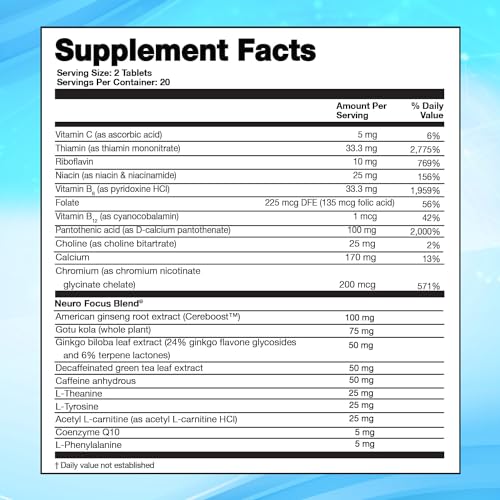 ginkgo biloba tablets for mental clarity