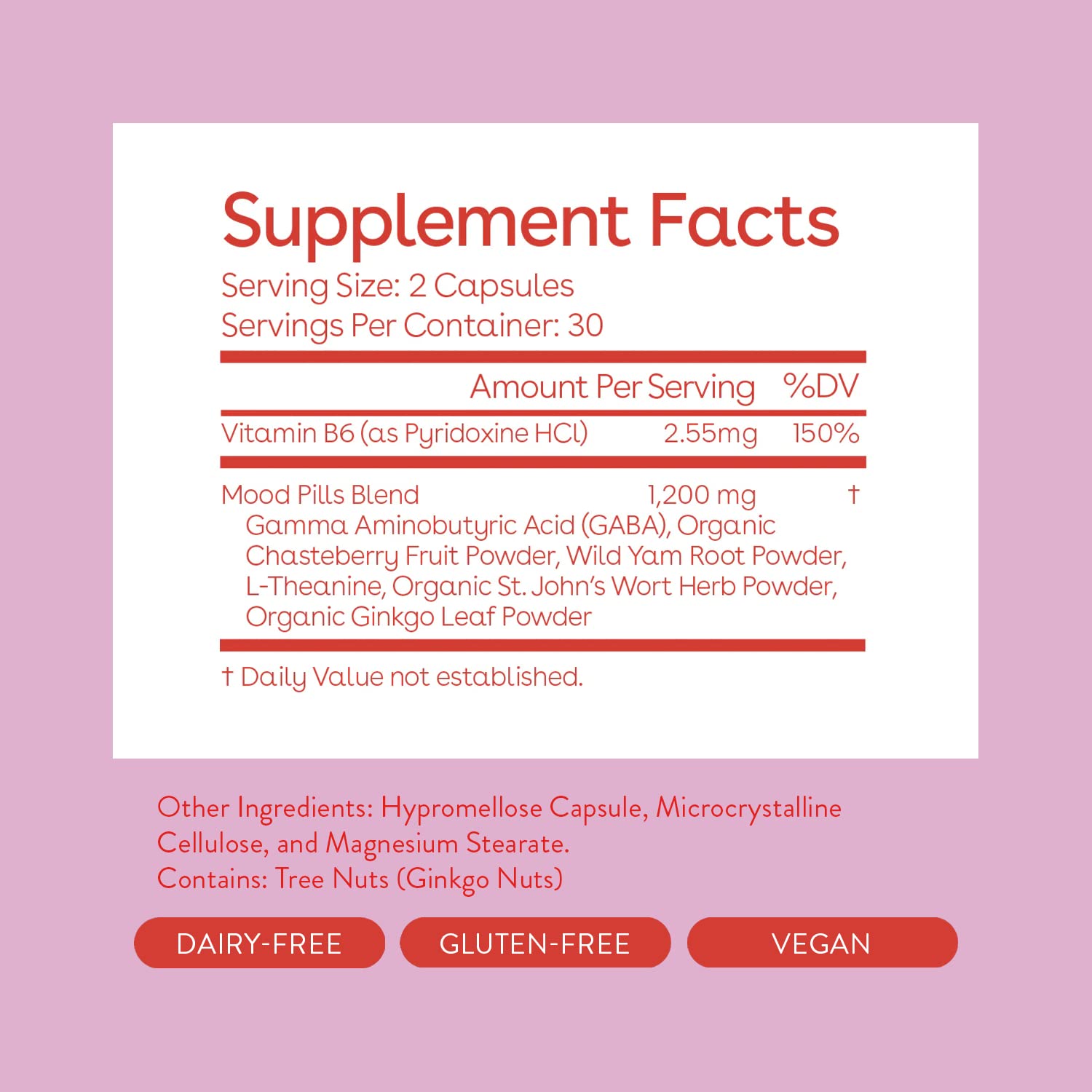 Ginkgo biloba tablets for PMS relief