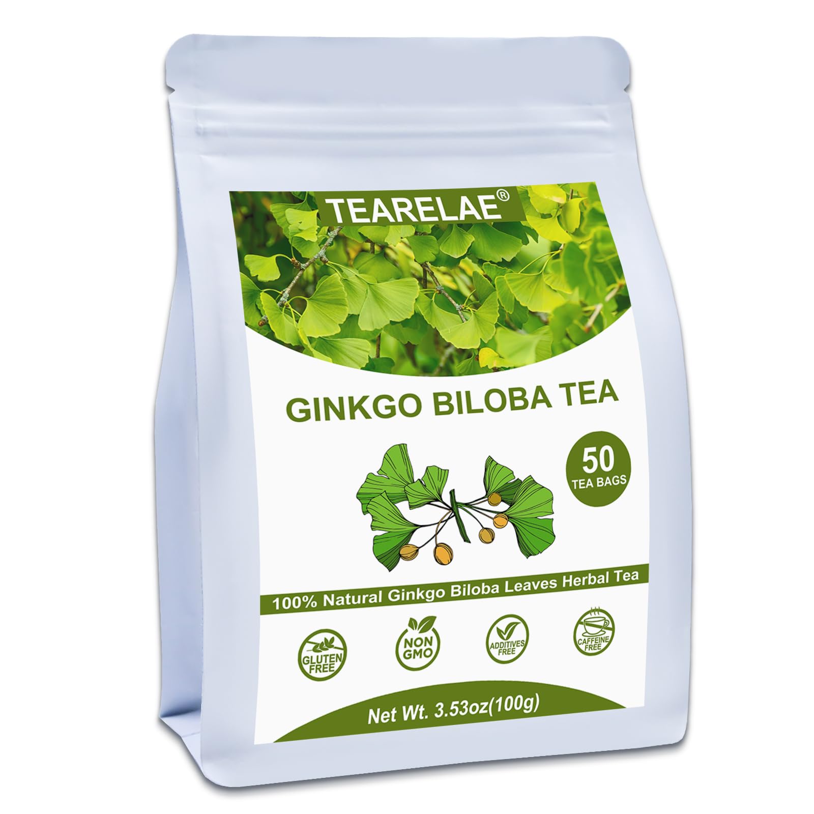 ginkgo biloba tea bags for energy