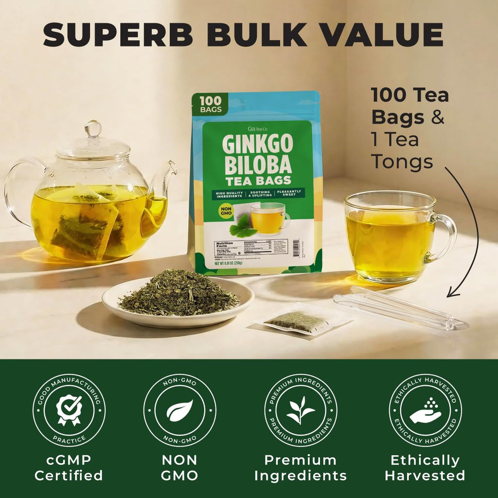 Ginkgo Biloba tea for mental clarity