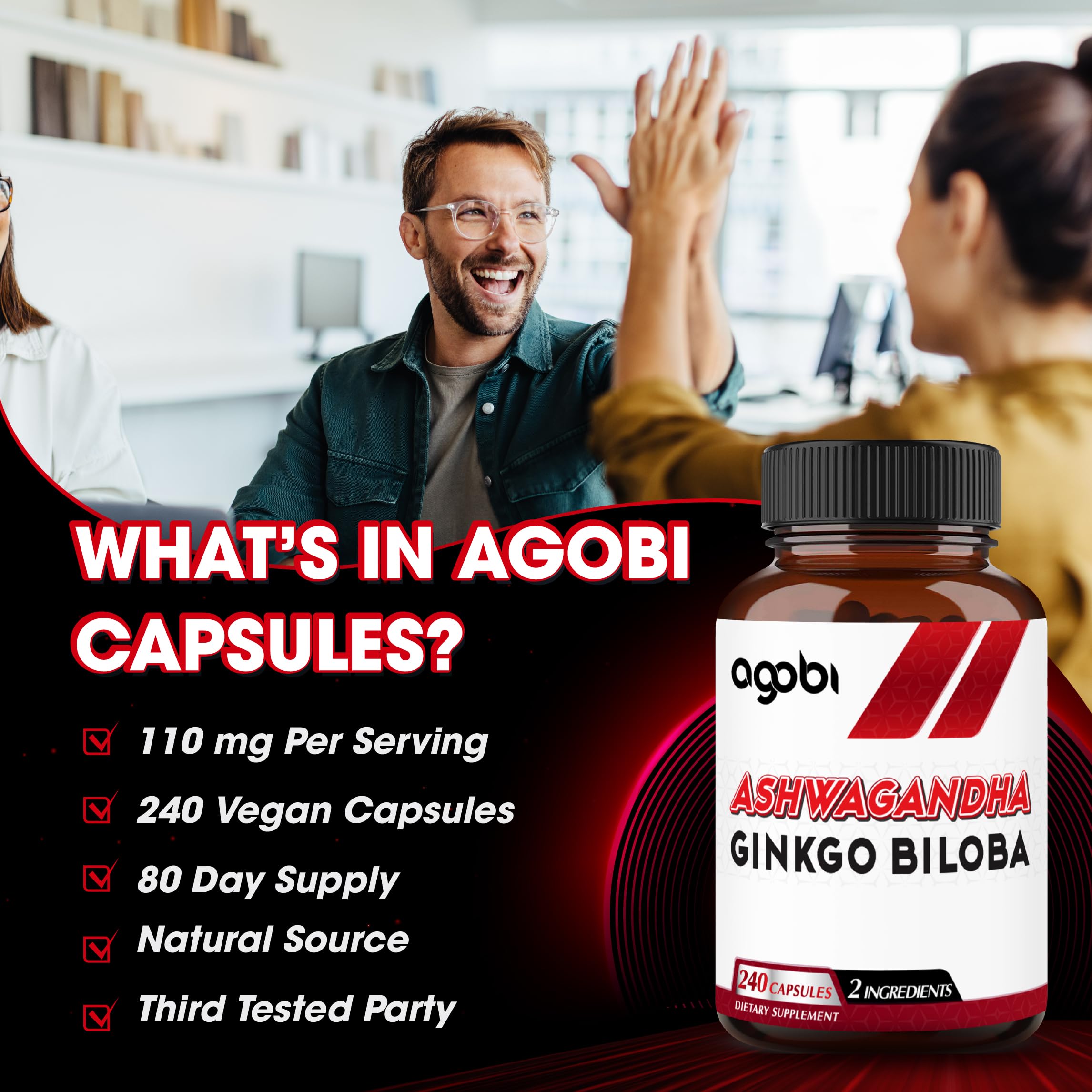 Ginkgo biloba veggie capsules for health