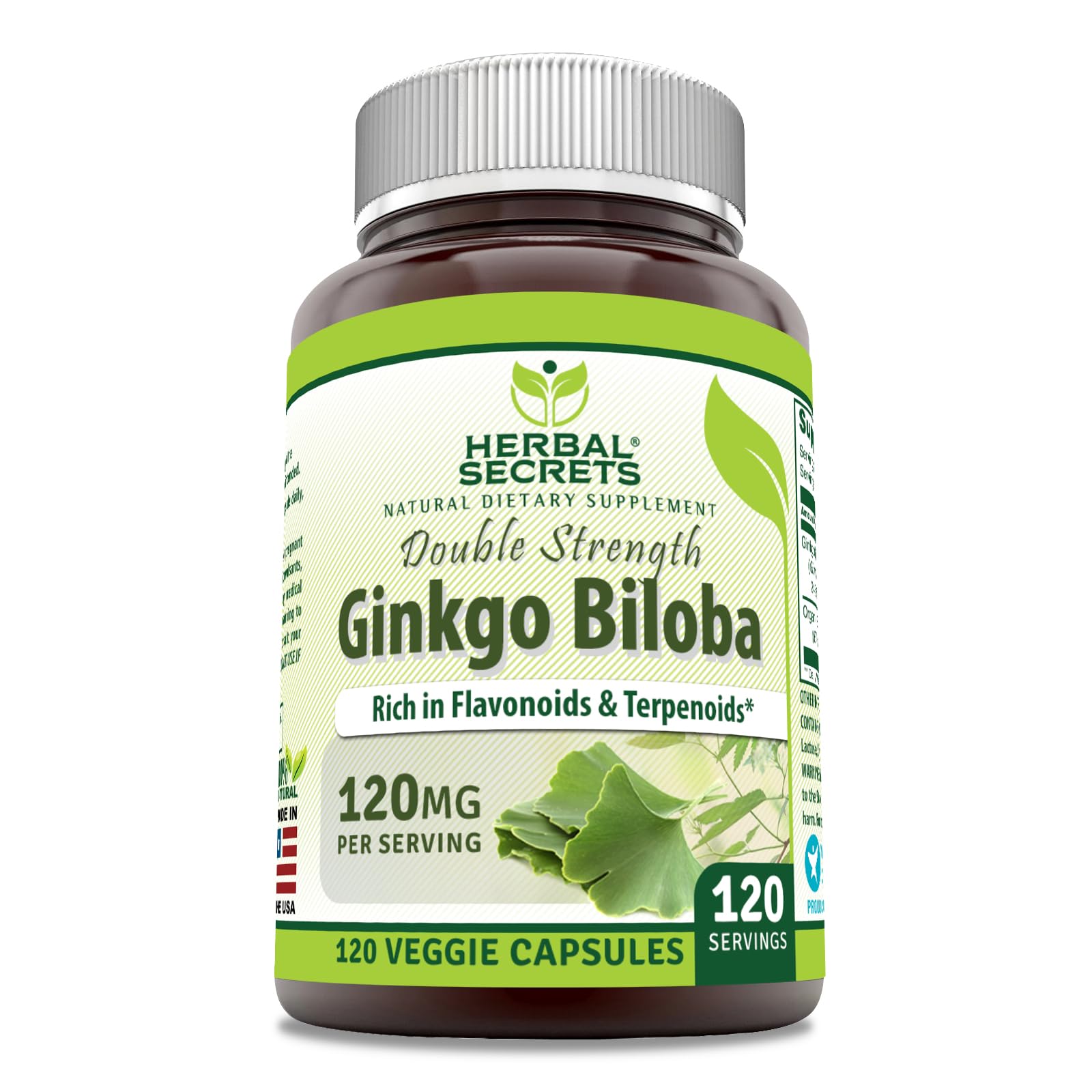 ginkgo biloba veggie capsules for memory