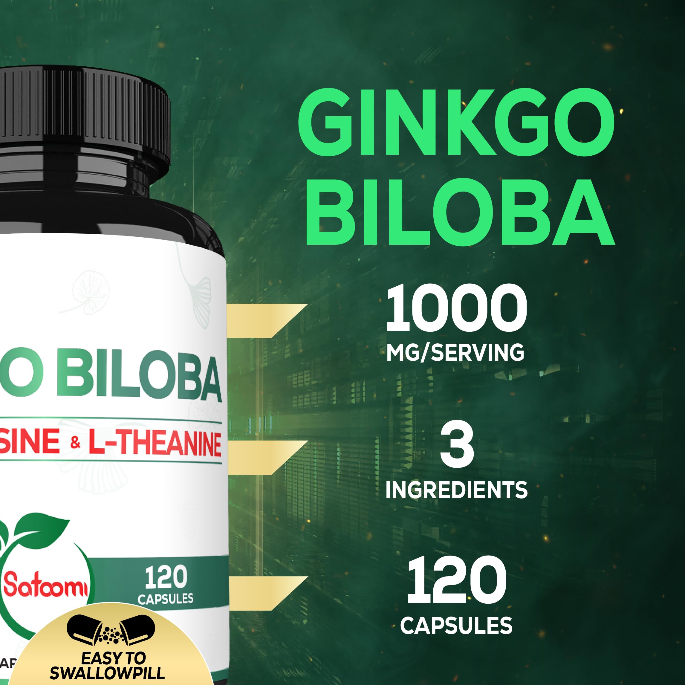 ginkgo biloba with L-Tyrosine for stress relief