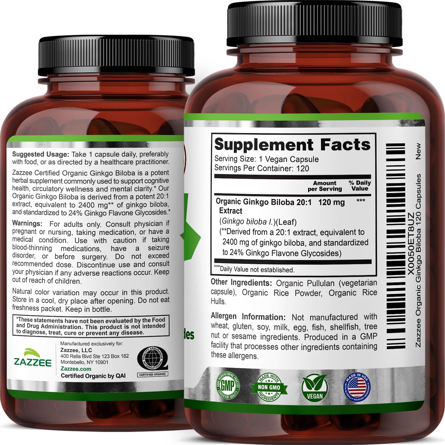 Ginkgo extract for enhanced focus