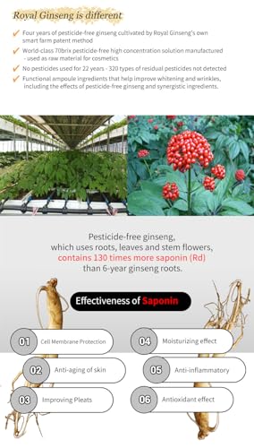 ginseng ampoule for revitalizing skin