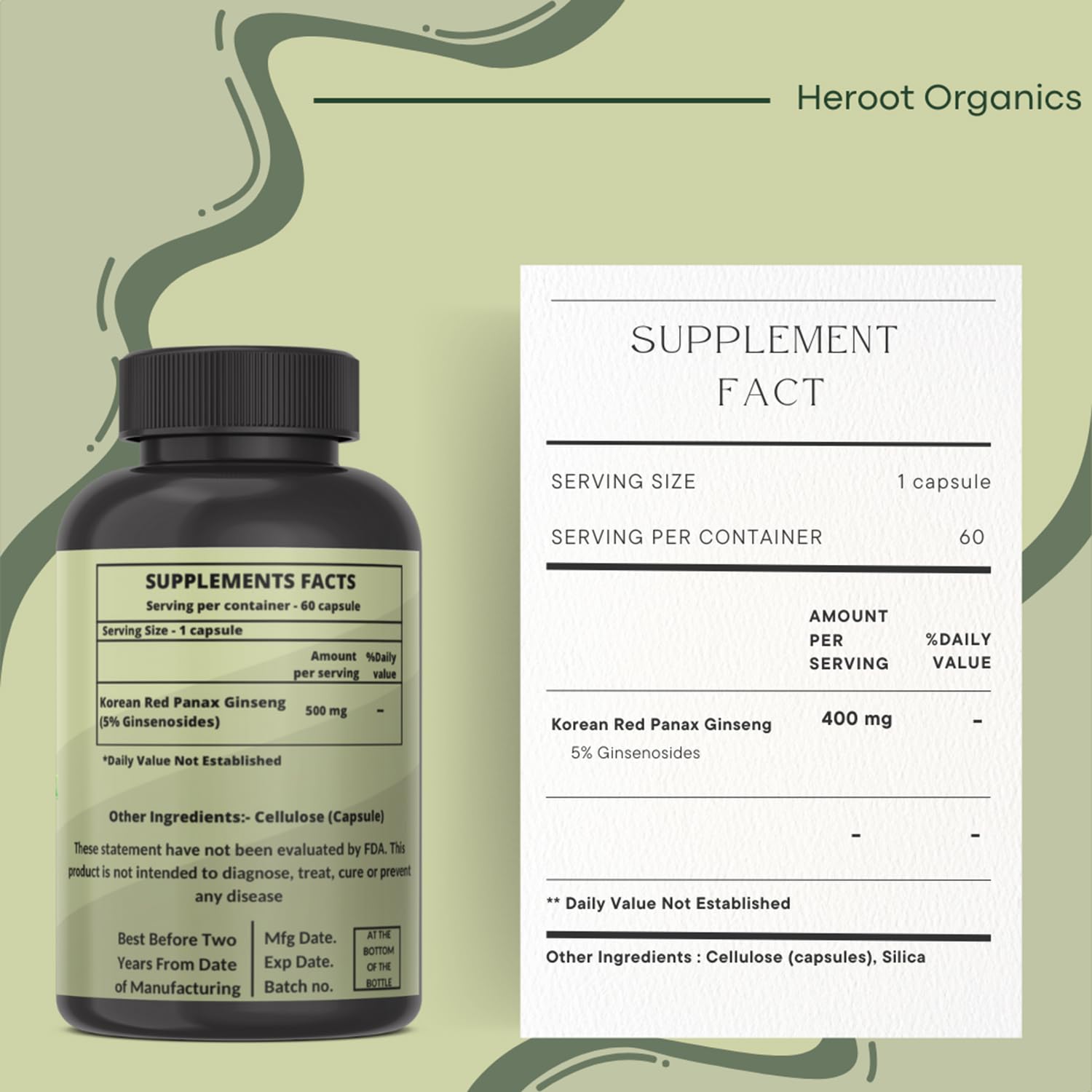 Ginseng capsules for daily energy boost