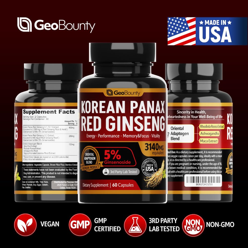 ginseng capsules for enhanced performance