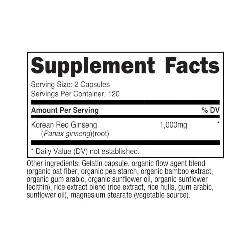 ginseng capsules for herbal remedy