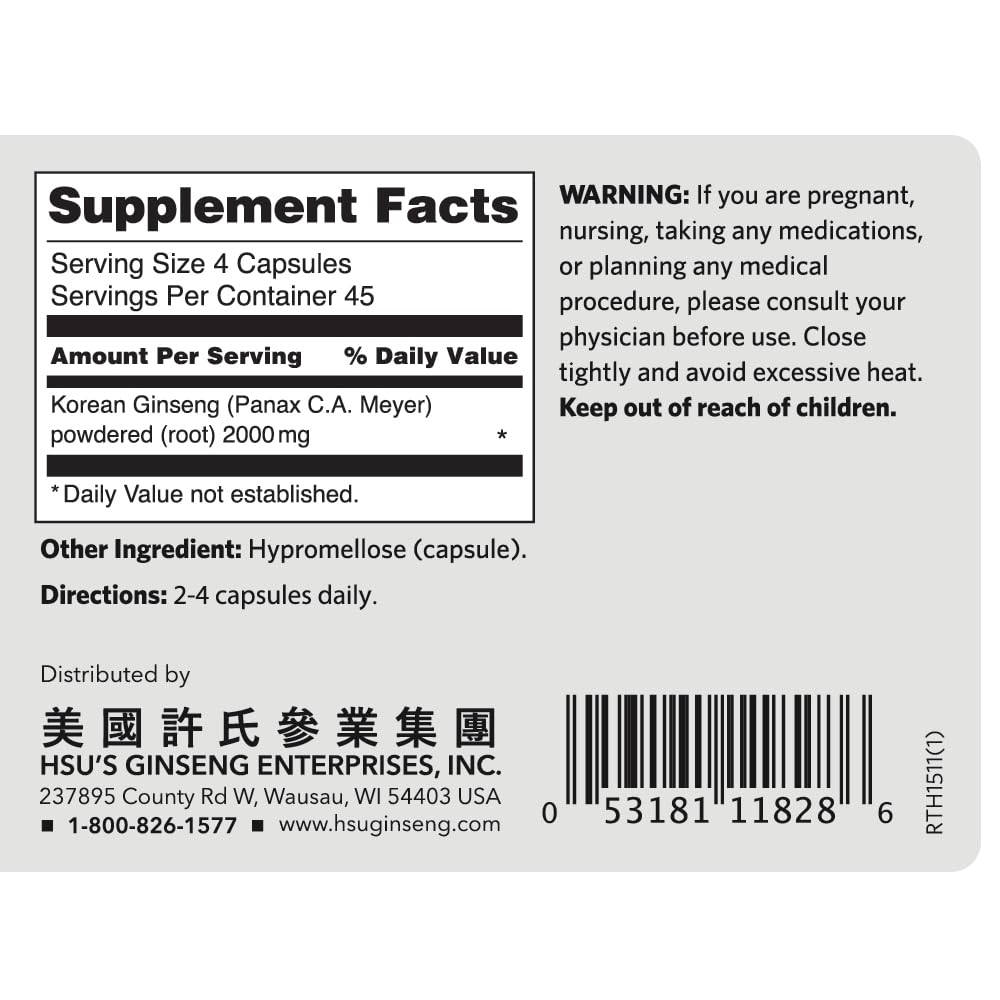 ginseng capsules for immune support