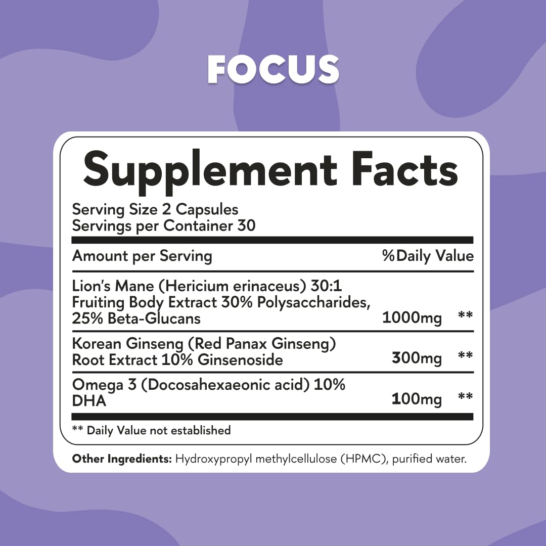 Ginseng capsules for memory support