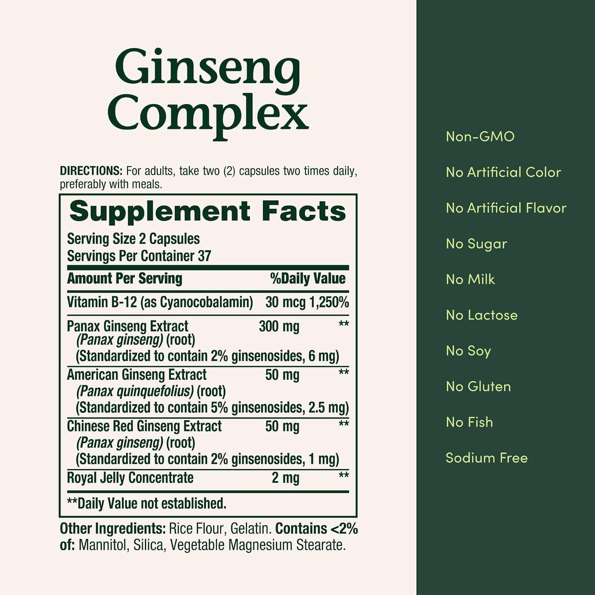 Ginseng capsules for mental clarity