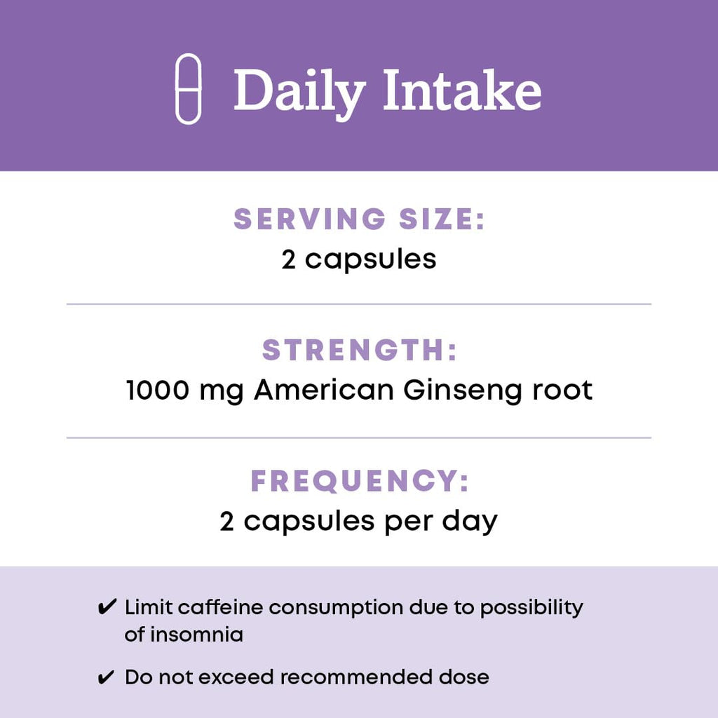 Ginseng capsules for overall wellness