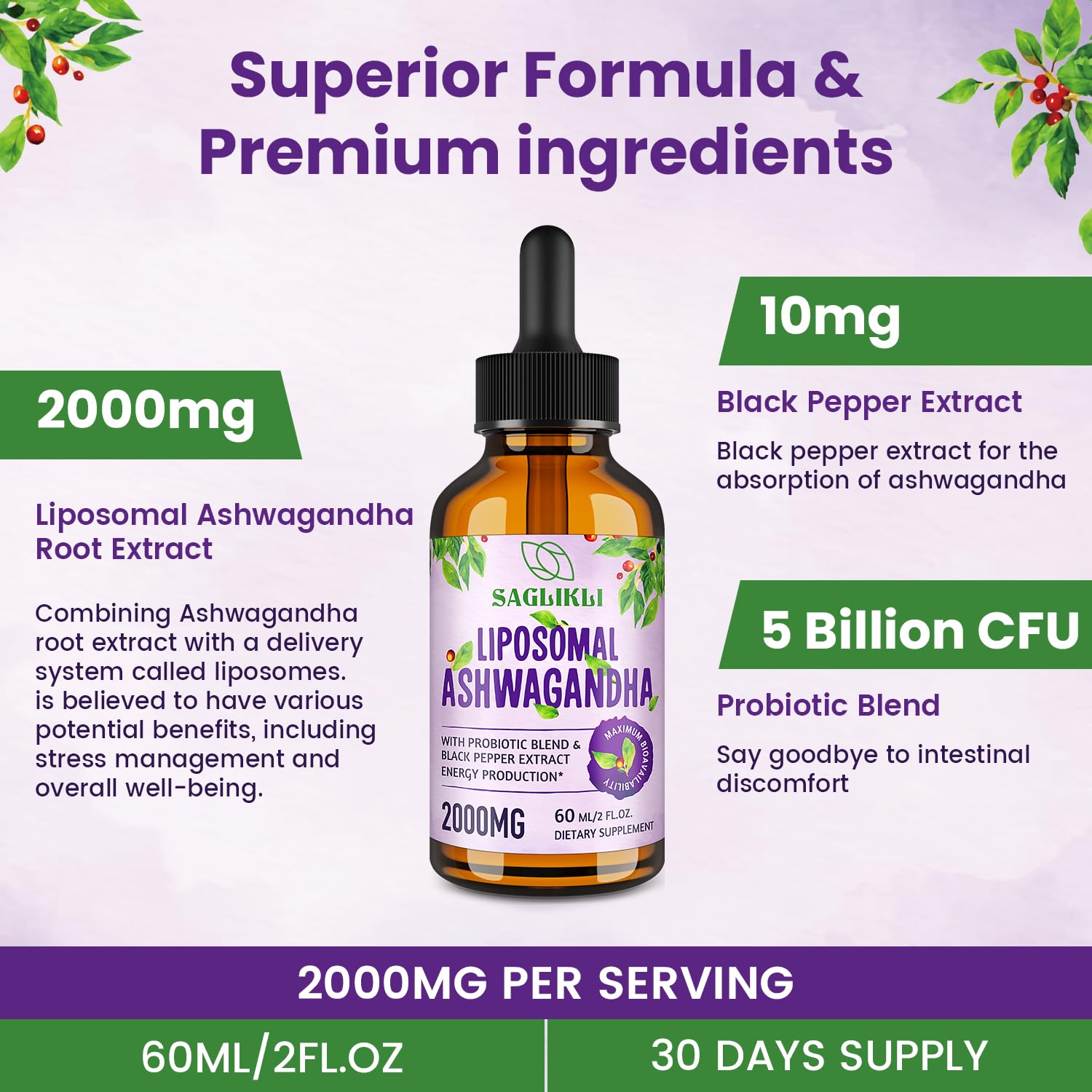 Ginseng drops for mental clarity
