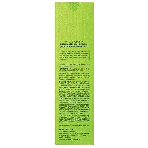 Ginseng emulsion for skin revitalization