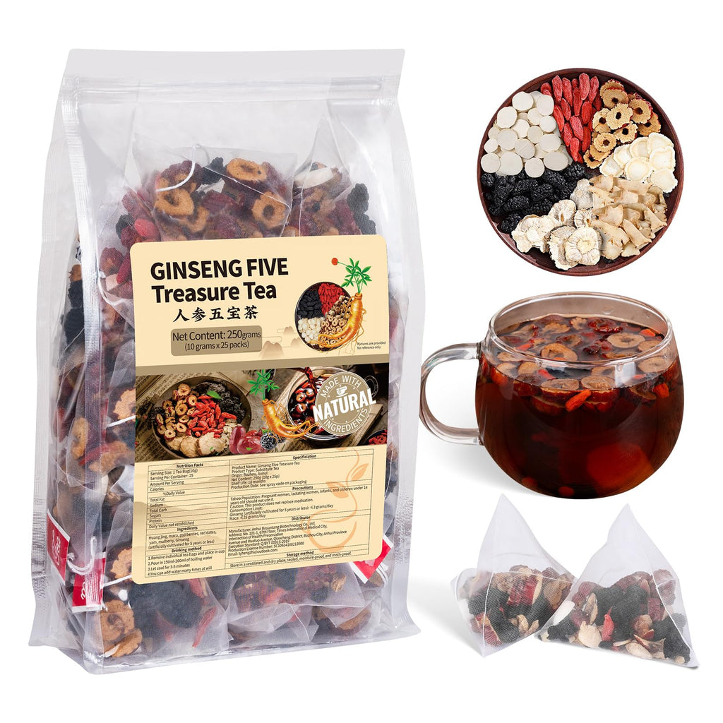 Ginseng Five Treasures herbal tea bags
