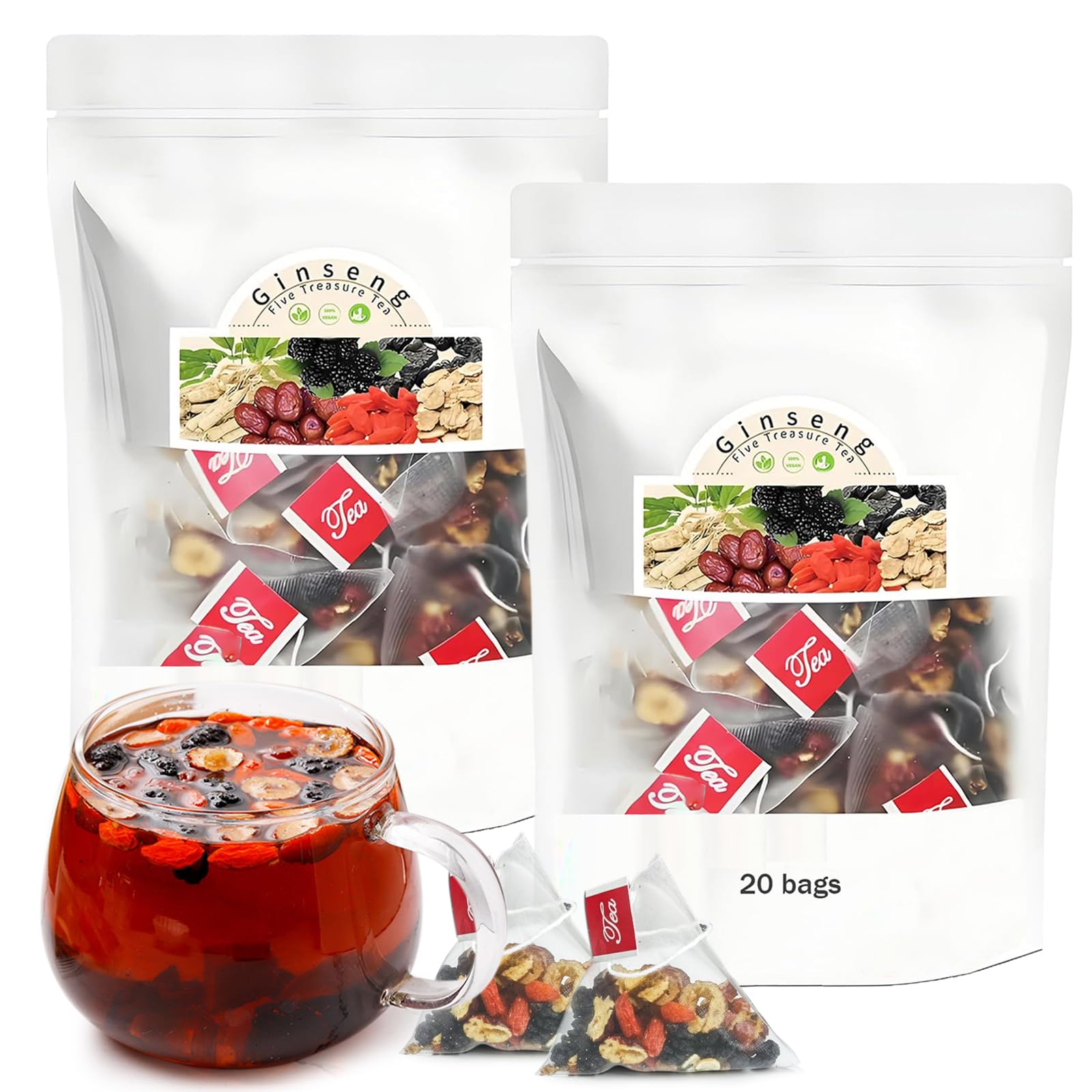Ginseng Five Treasures herbal tea