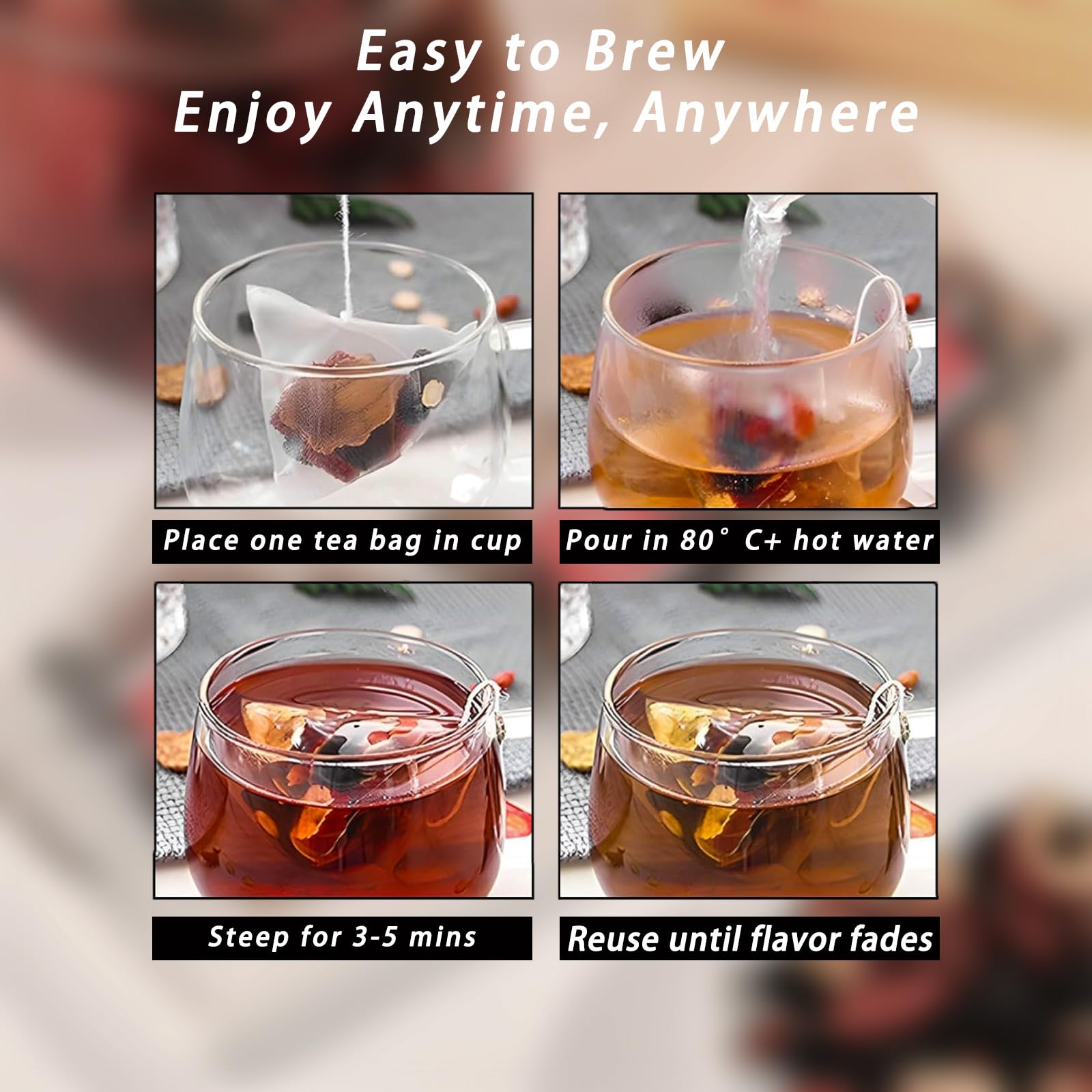 Ginseng Five Treasures tea benefits
