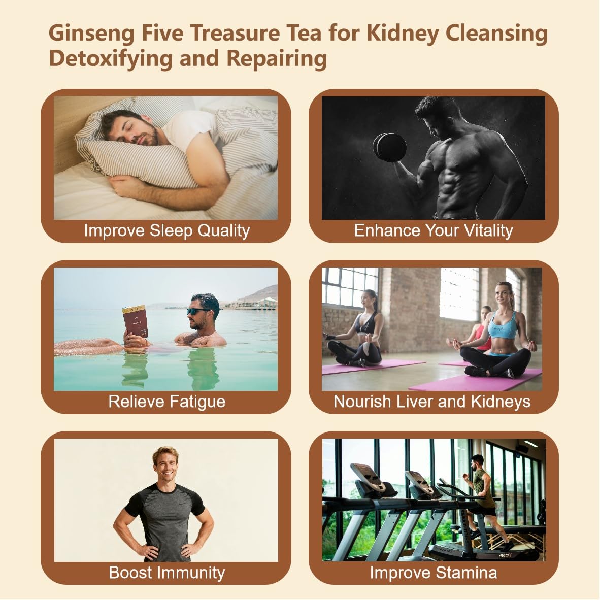 Ginseng Five Treasures tea for energy