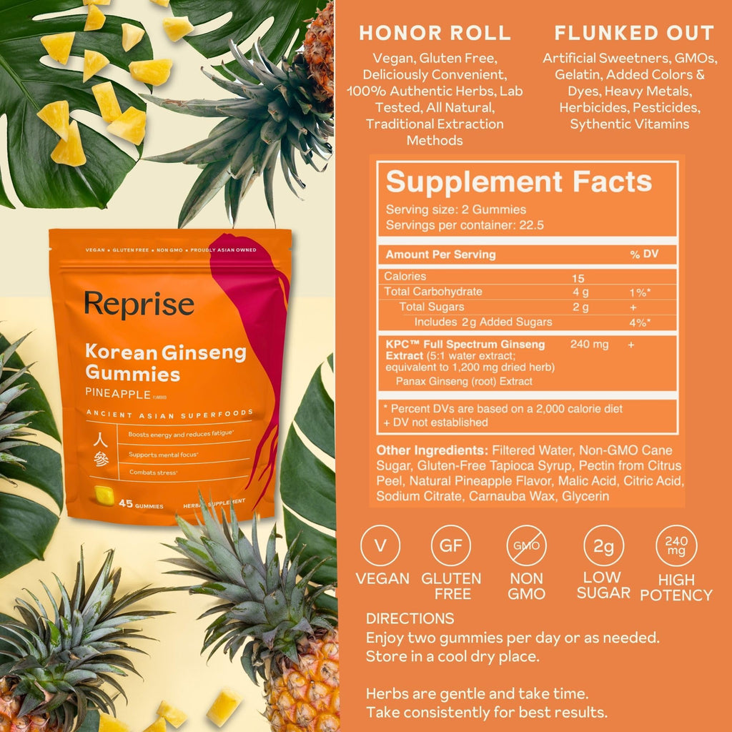 Ginseng gummies for daily vitality