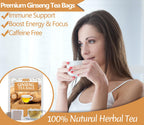 Ginseng herbal tea for immune support