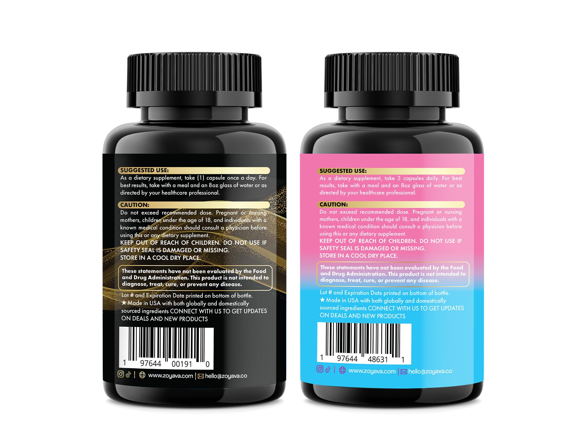 ginseng infused blended vitamin & mineral supplements