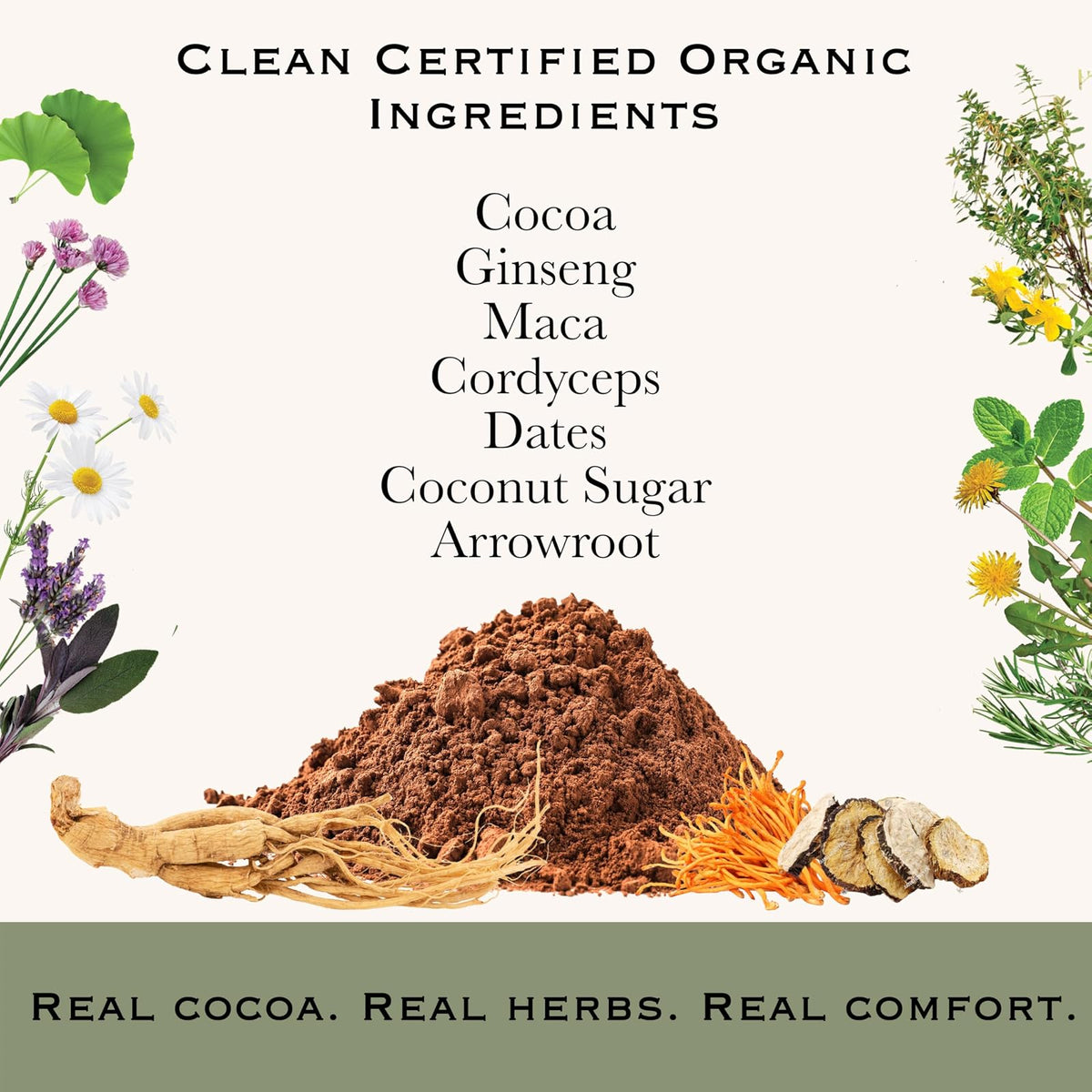 ginseng infused cocoa powder