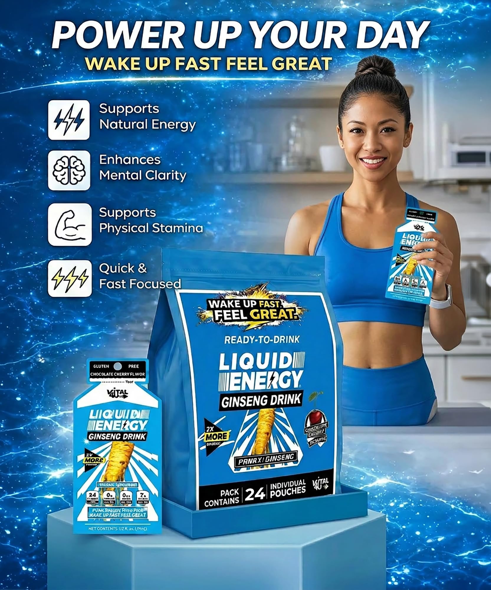 ginseng infused energy drink