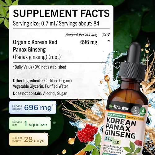 Ginseng liquid for overall health boost