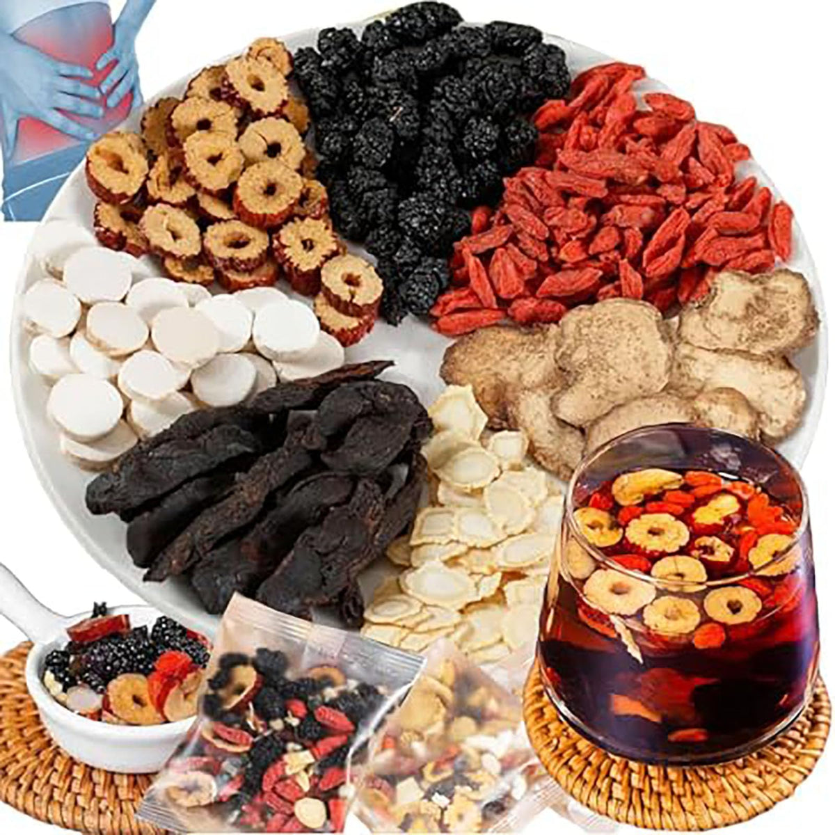 ginseng mulberry herbal tea bags