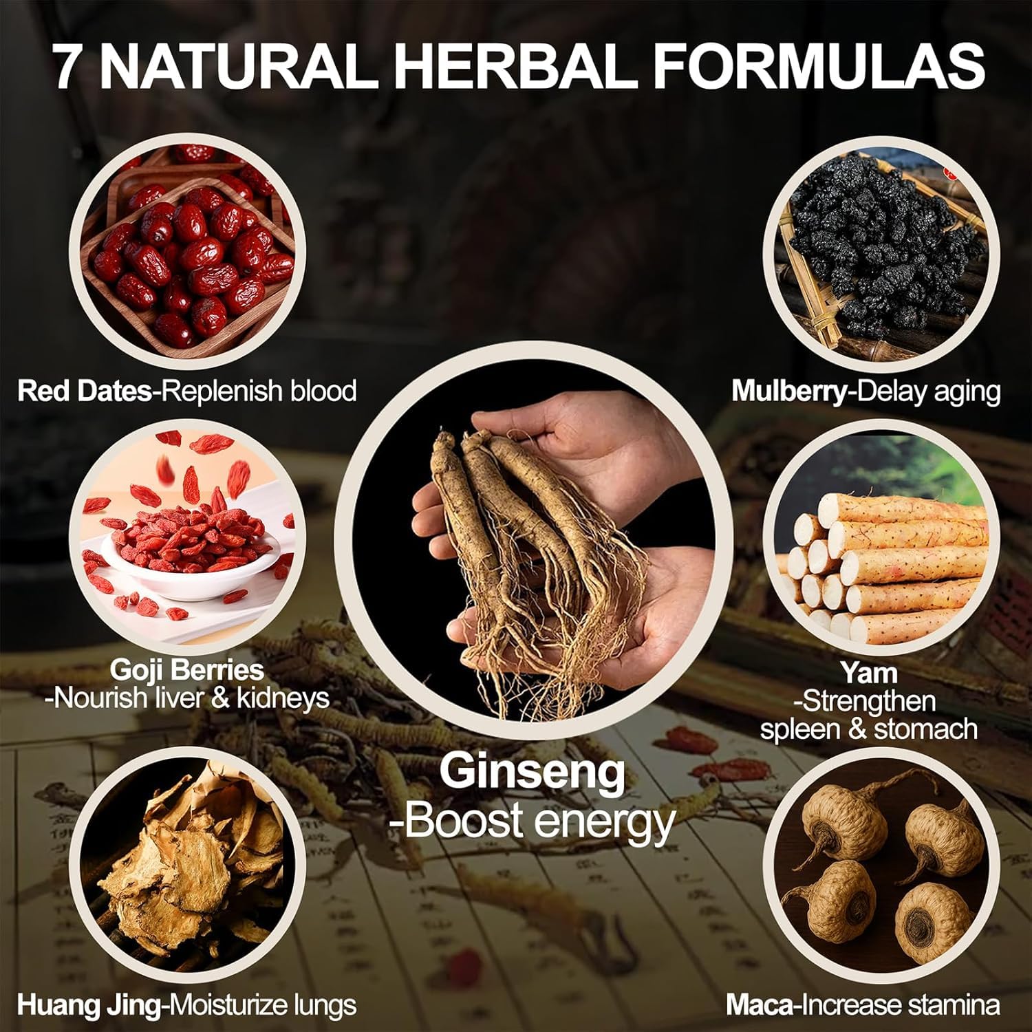Ginseng Mulberry tea for relaxation