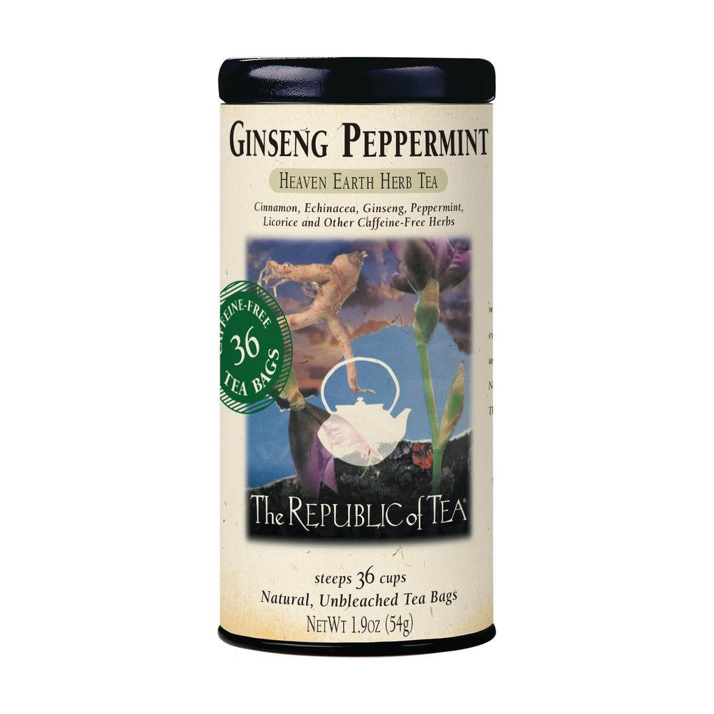 ginseng peppermint herbal tea bags