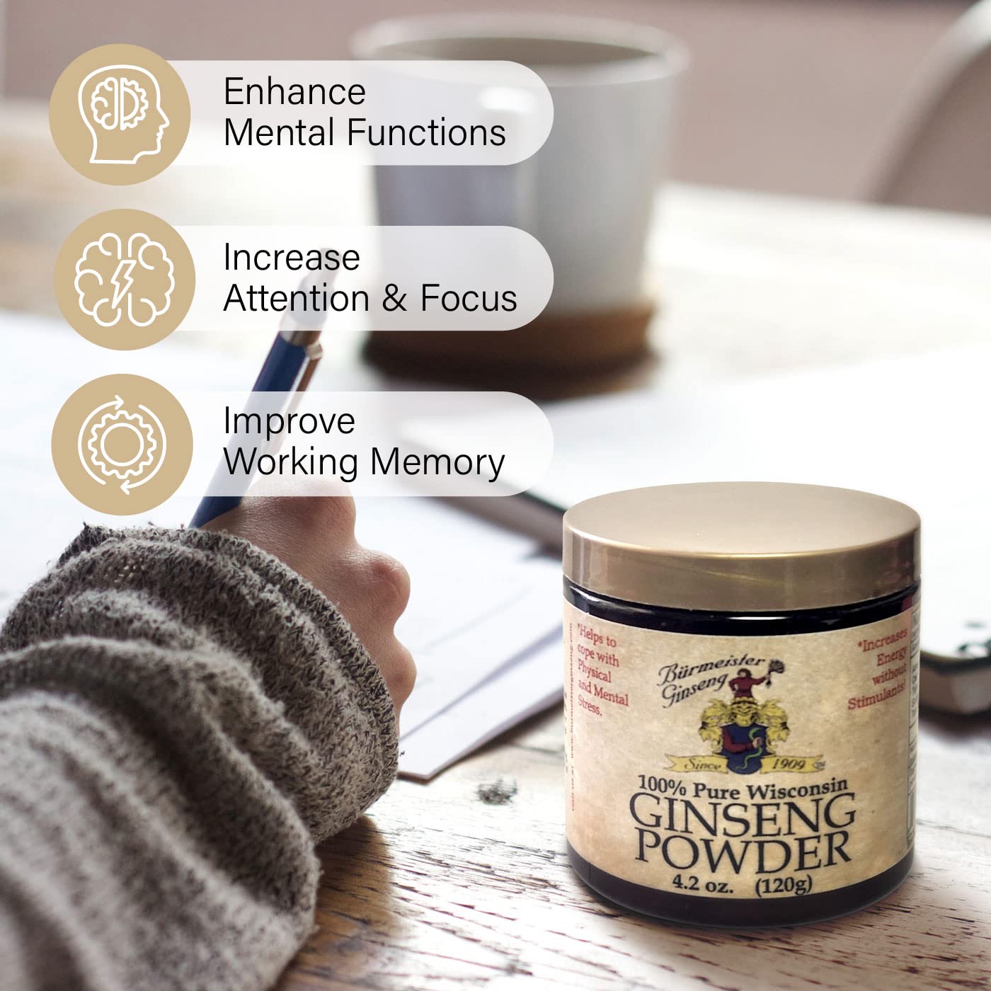 ginseng powder for stress relief