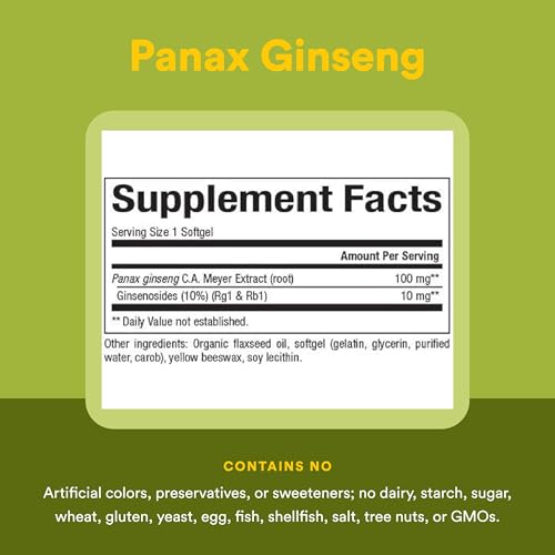 Ginseng softgels for immune support