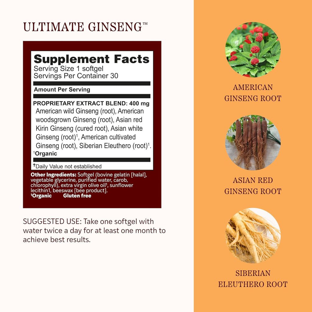 Ginseng softgels to boost immunity
