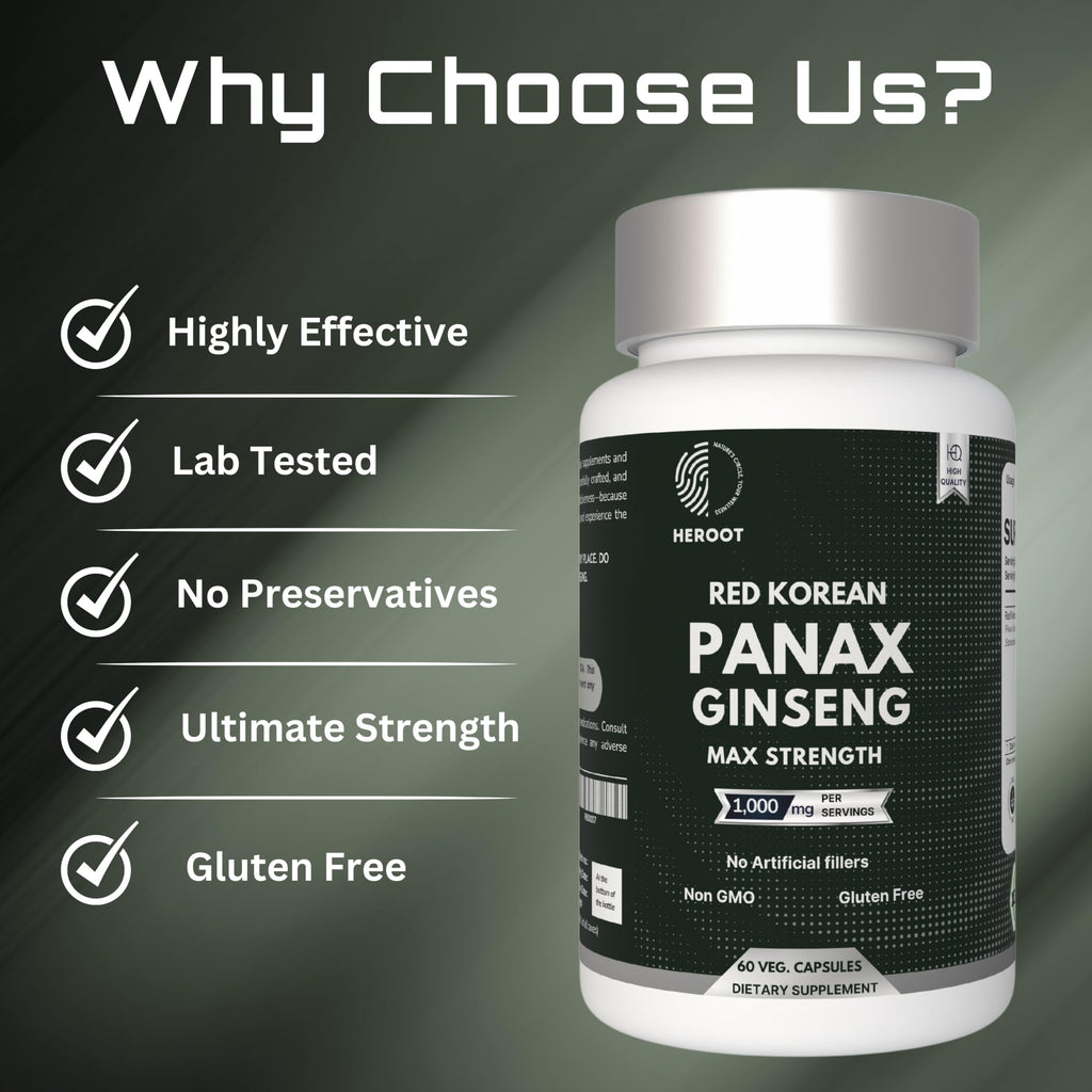 Ginseng supplement for active lifestyle