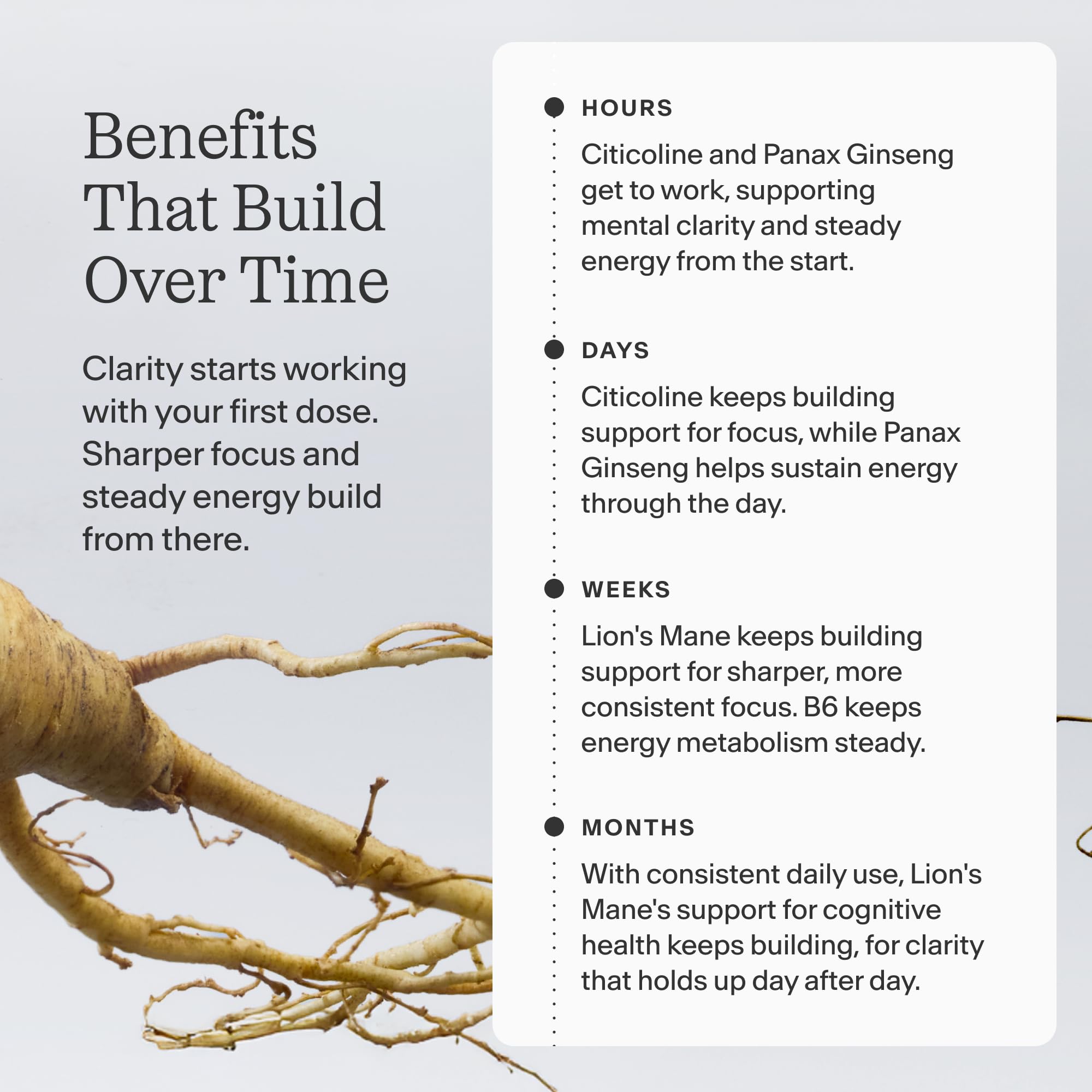 Ginseng supplement for better concentration