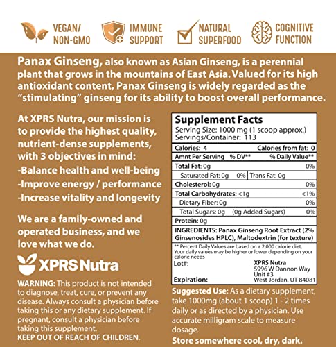 Ginseng supplement for holistic health