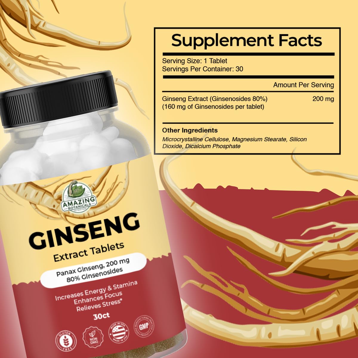 ginseng tablets for improved focus