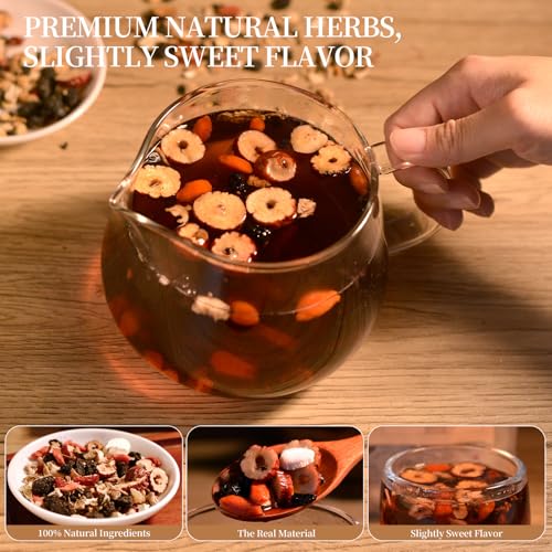 Ginseng tea for energy and vitality