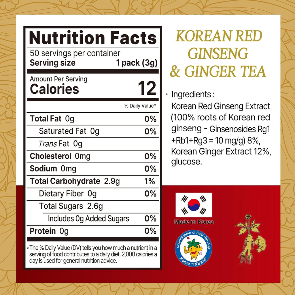 Ginseng tea for immune support